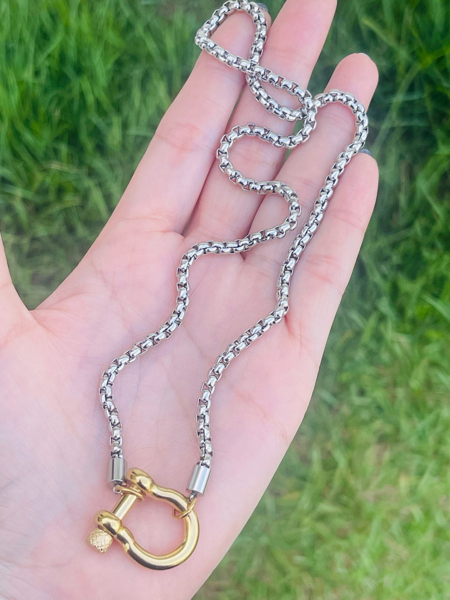 Two Tone Box Chain – Xaia Jewelry